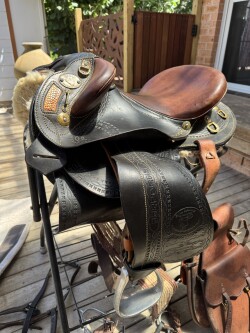 James Saddlery Santa Mark III with Emu inlays - Revolver Western Saddle ...