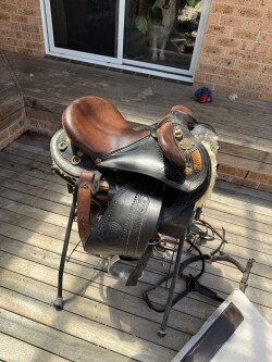 James Saddlery Santa Mark III with Emu inlays - Revolver Western Saddle ...